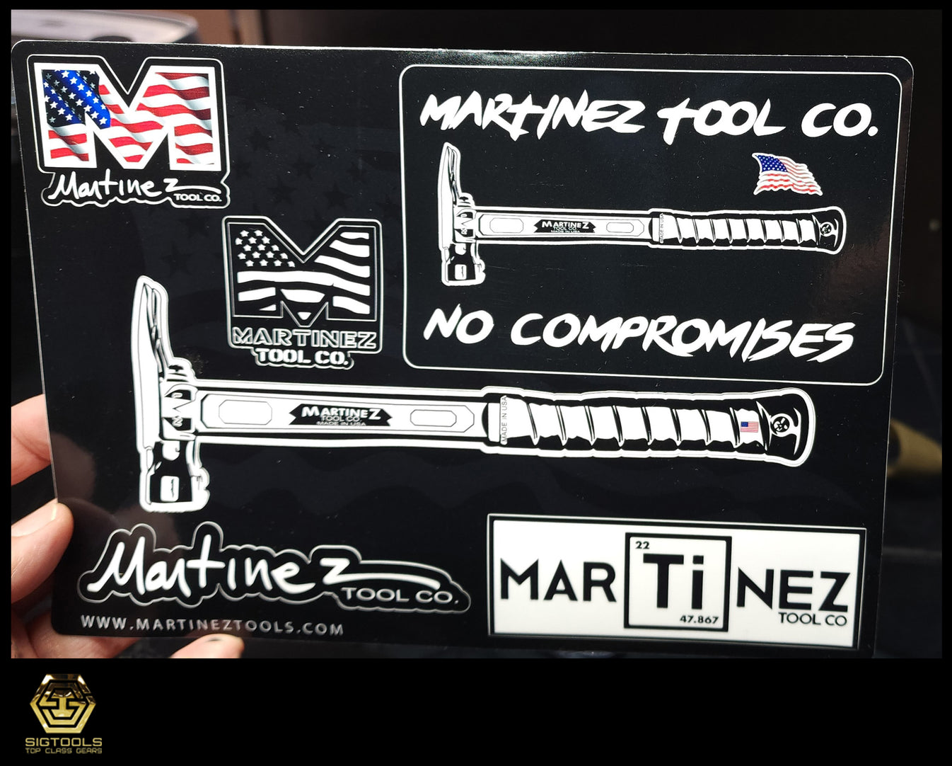 Martinez Tool Co. STICKER PACK – SIG Tools