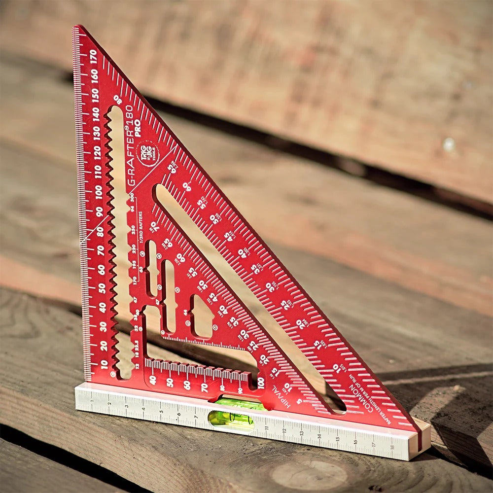 TrigJig G-Rafter 180 PRO | Engraved Metric Rafter Square | SIG Tools
